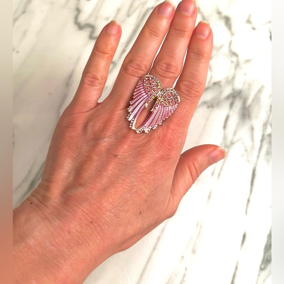 Jewelry | Pink Angel Wings Ring | Poshmark